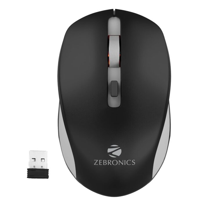 ZEBRONICS Zeb-Jaguar Wireless Mouse, 2.4GHz with USB Nano Receiver ...